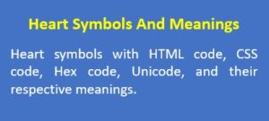 Heart Symbols